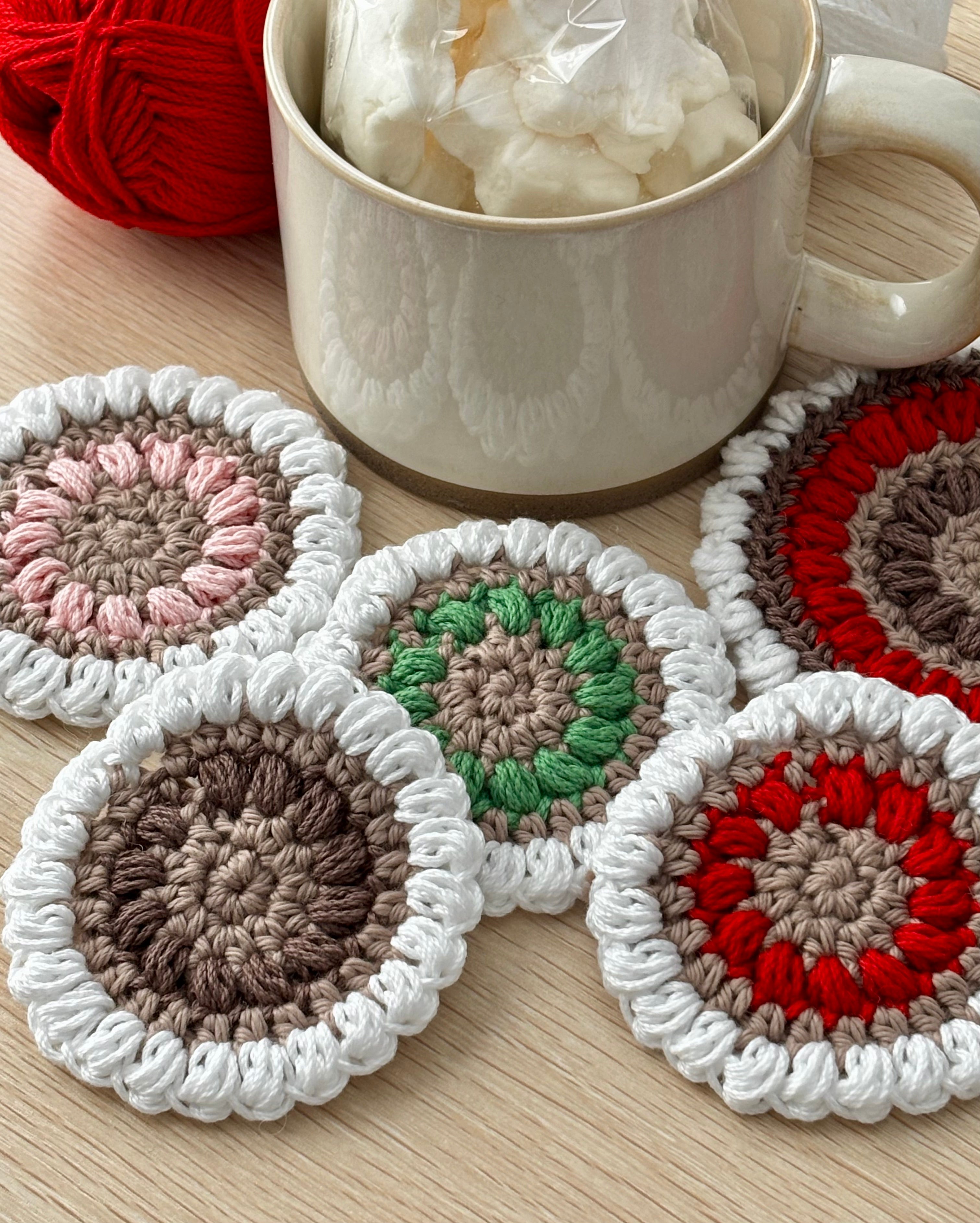 Gingerbread Cookie Coaster Crochet Pattern – Cloud 9 Knots Crochet ...